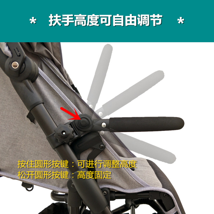 配件适用easywalker mini XS婴儿推车扶手switch昆塔斯Q3脚拖扶手_虎窝淘