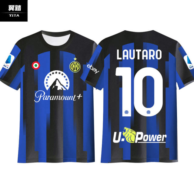 23-24 season Inter Milan team uniform football clothes Lautaro quick ...