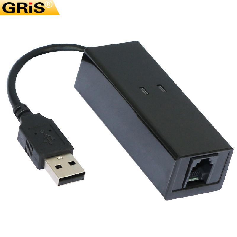 GRIS电脑USB传真猫MODEM双口台式机笔记本免驱来电显示调制解调器_虎窝淘