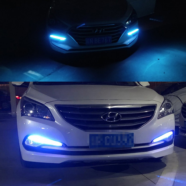 适用于现代专用名图日行灯改色膜171819款改装装饰车贴变色膜个性_虎窝淘