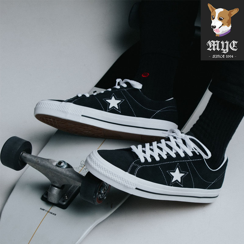 匡威Converse One Star Pro男女反毛皮低帮运动休闲滑板鞋171327C_虎窝淘