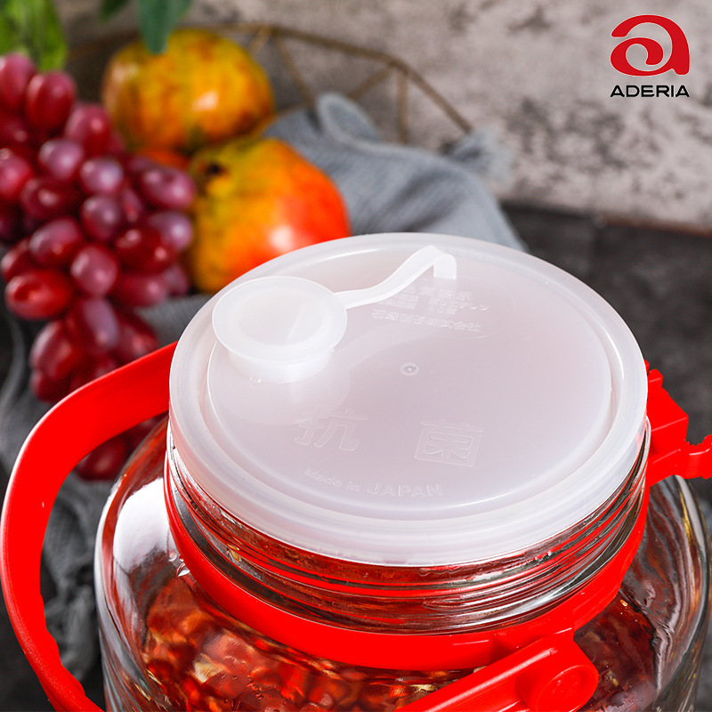 aderia日本泡酒专用酒坛玻璃瓶泡菜青梅酒罐酿酒玻璃密封罐食品级_虎窝淘