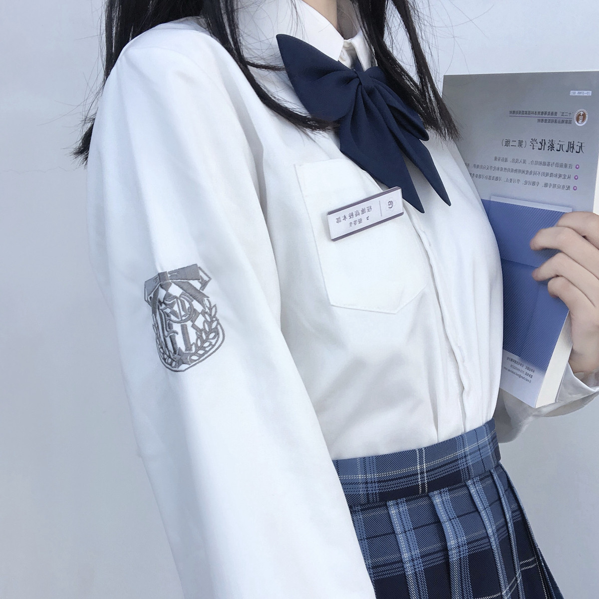 【刺篇原创】冰与星樱池高 JK/DK制服正版男女款日系长袖刺绣衬衫_虎窝淘