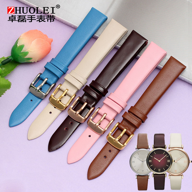 适配阿玛尼真皮手表带 AR1876/1726/1757/1681女表牛皮表带 14mm_虎窝淘