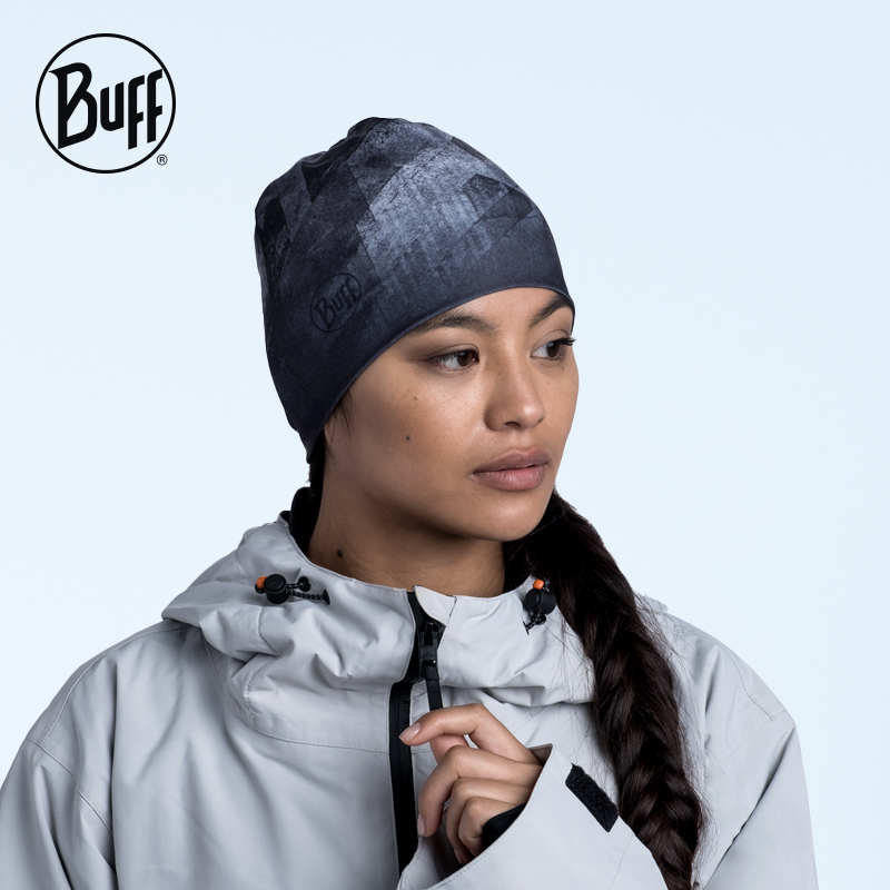 BUFF户外防风无檐瓜皮运动帽男女保暖亲肤透气防风抓绒帽双面帽_虎窝淘