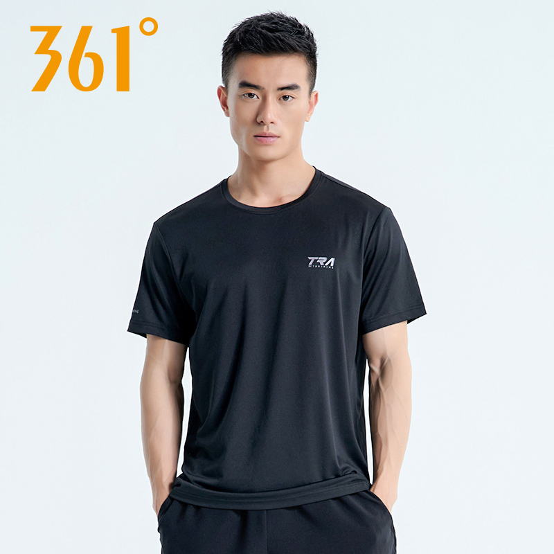 361短袖运动T恤男2023夏季新款跑步速干衣361度男士宽松白色半袖_虎窝淘