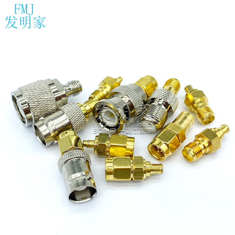 射频同轴SMA转TNC BNC MCX MMCX SMB F英制JJ KK JK KJ公母转接头_虎窝淘
