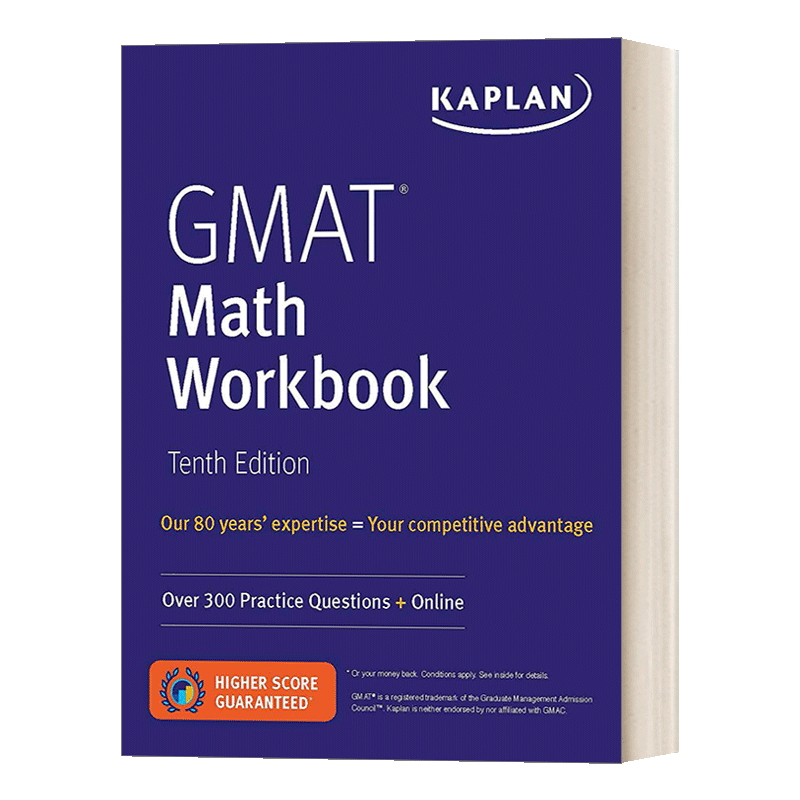 英文原版 GMAT Math Workbook 卡普兰GMAT数学练习册 第10版 英文版 进口英语原版书籍_虎窝淘
