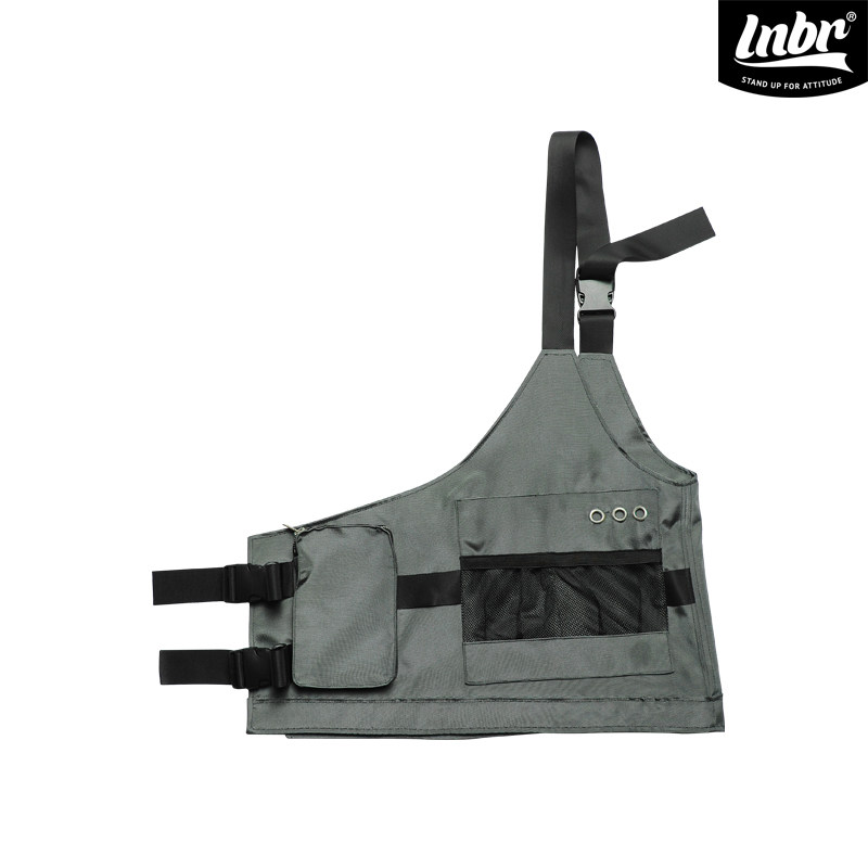 LNBR X ShakeWell国潮联名单肩设计口袋工装马甲宽松机能风_虎窝淘