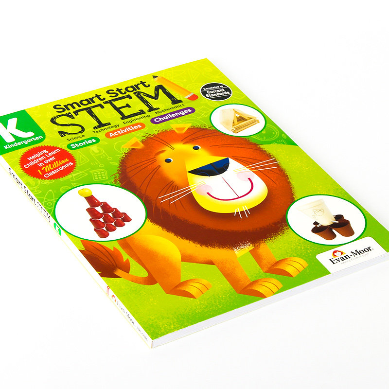 Evan-Moor Smart Start STEM Grade K聪慧启蒙系列核心素养教育幼儿园大班美国加州教辅 evanmoor_虎窝淘