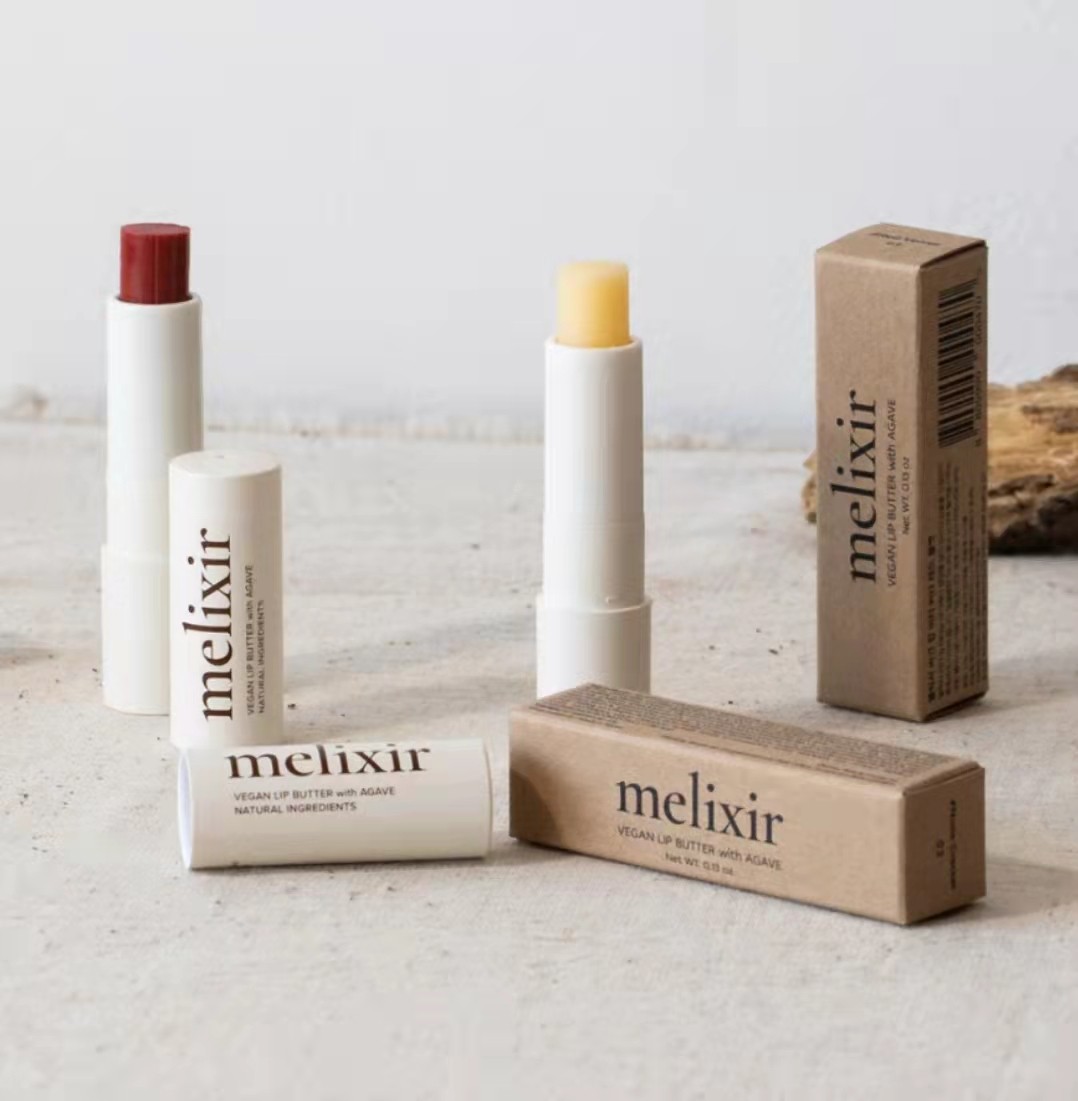 韩国melixir素食主义龙舌兰润唇膏健康保湿淡彩素颜可用12色可选_虎窝淘