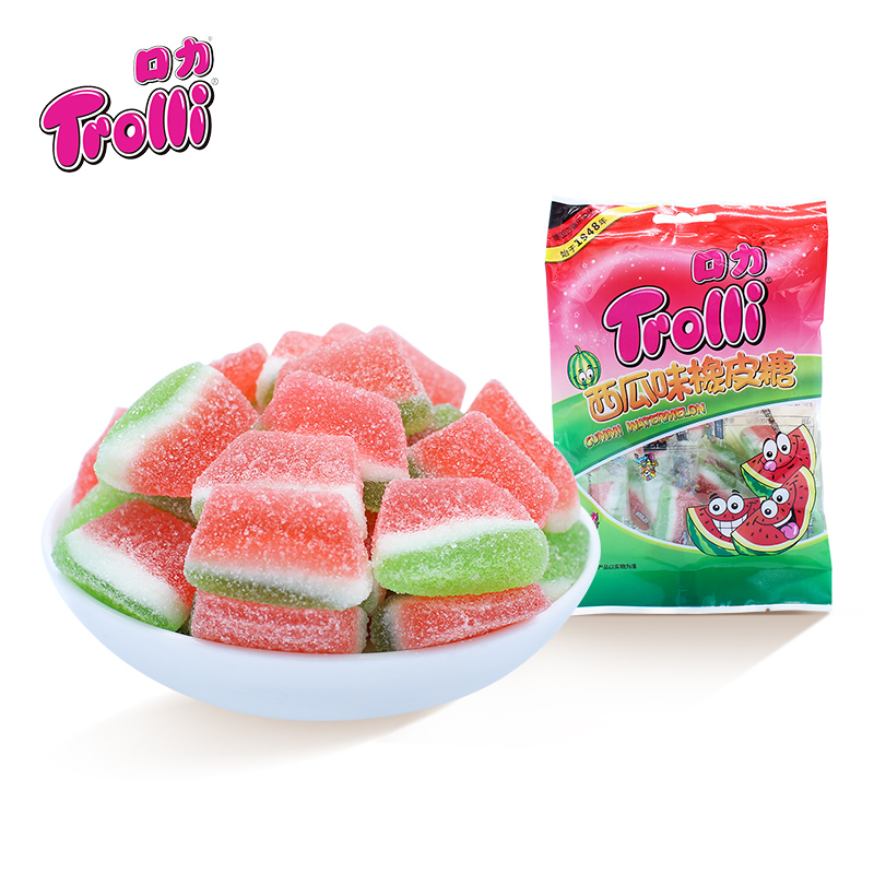 Trolli口力橡皮糖西瓜软糖45g*8袋qq糖果汁糖果喜糖可爱造型糖 - 小编推荐 - WePost 全民代运 - 马来西亚中国淘宝代运与集运专家