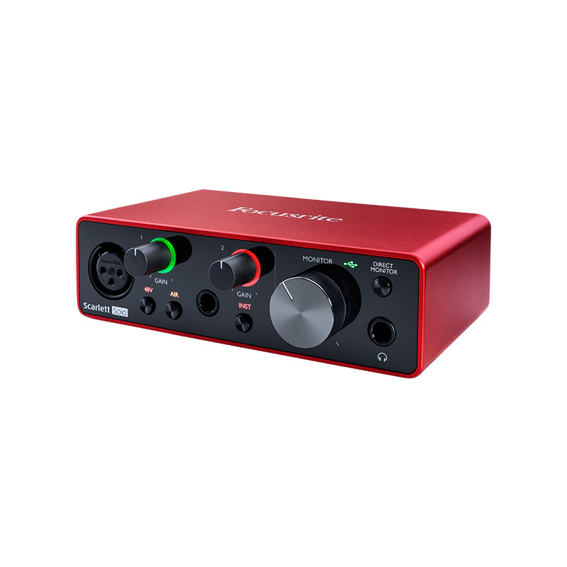 Focusrite Scarlett solo Studio 3代 USB声卡话筒耳机套装_虎窝淘