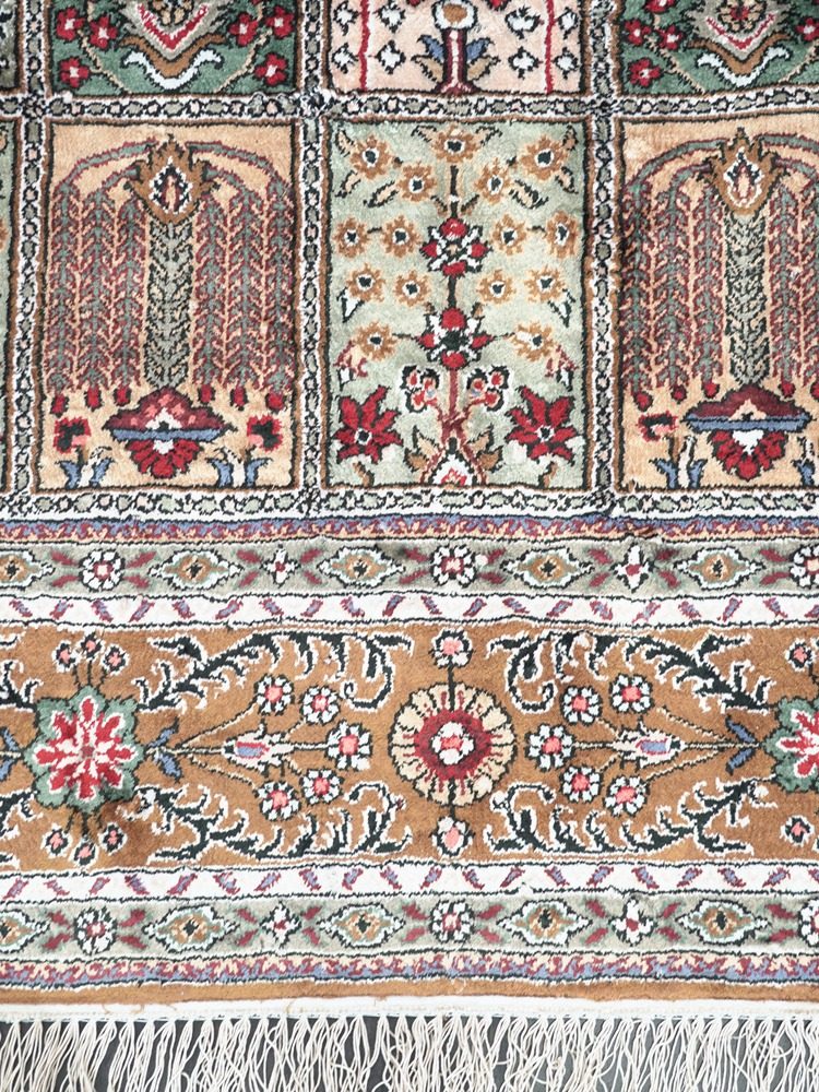 莱龙手工打结真丝地印度地毯克什米尔地毯地毯波斯地毯手工地毯_虎窝淘