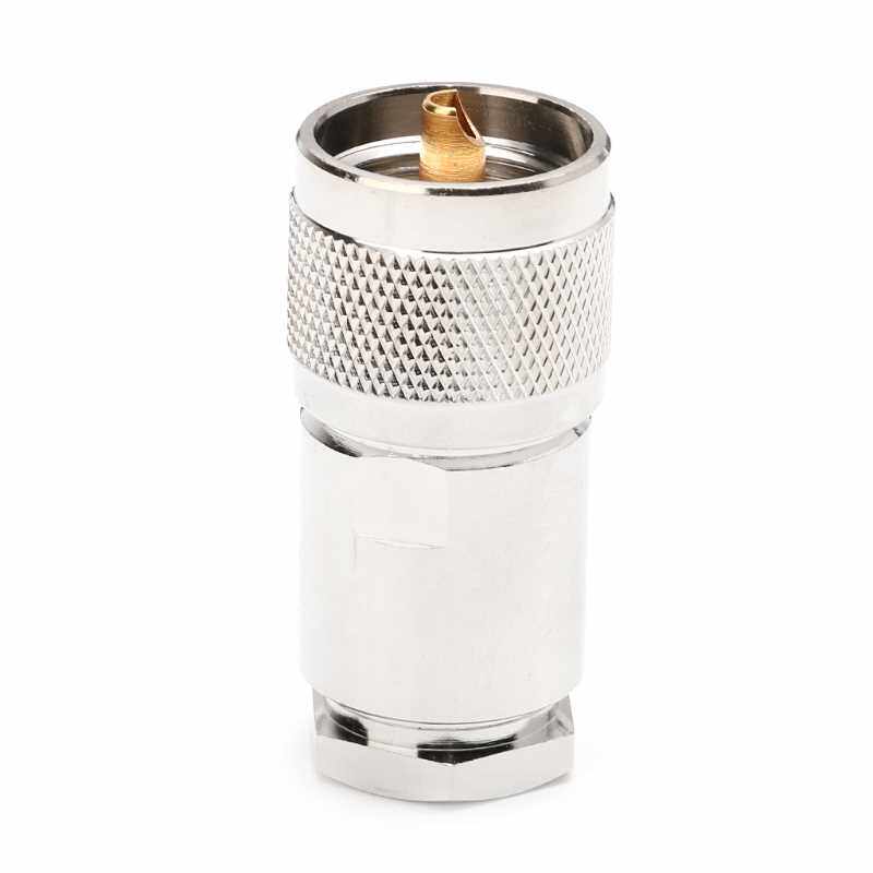 RF Coaxial Adapter UHF Male Plug PL259 Clamp RG8 RG165 RG21_虎窝淘