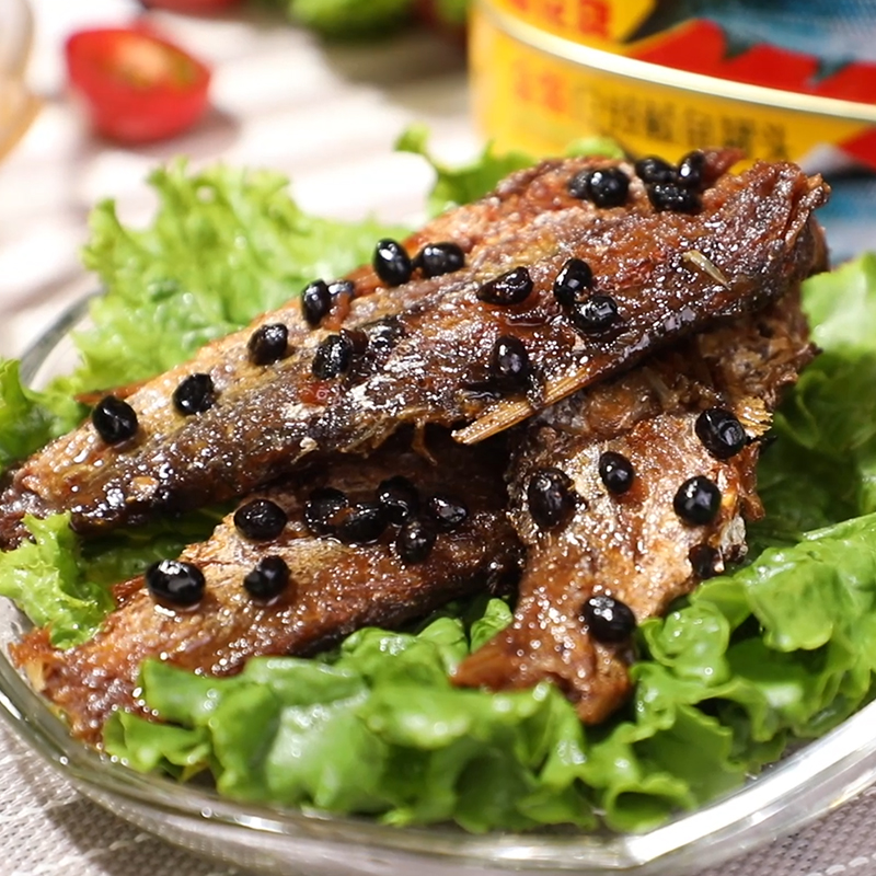 粤花金装豆豉鲮鱼罐头227g*9罐下饭多条凤尾鱼184g即食广东特产_虎窝淘