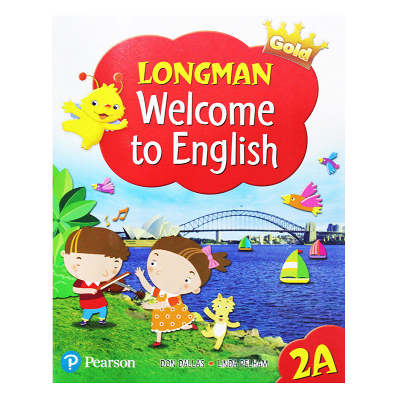 Longman Welcome to English GOLD 2A学生包学生课本+4本练习册原版进口新版香港朗文培生少儿英语教材含线上平台送 ...