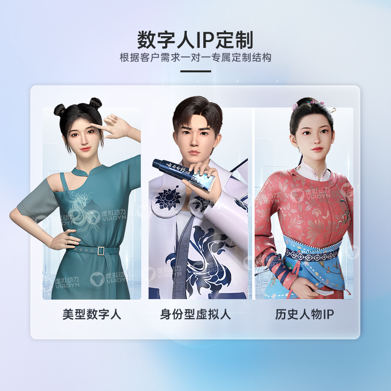VIRDYN虚拟动力虚拟人视频动画数字人宣传片虚拟偶像视频制作_虎窝淘