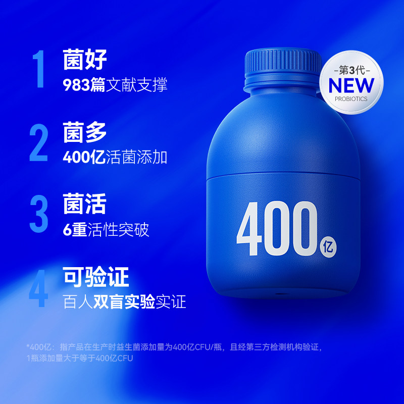 万益蓝WonderLab小蓝瓶即食益生菌180瓶大人肠胃道双歧杆菌冻干粉 - 价格1799