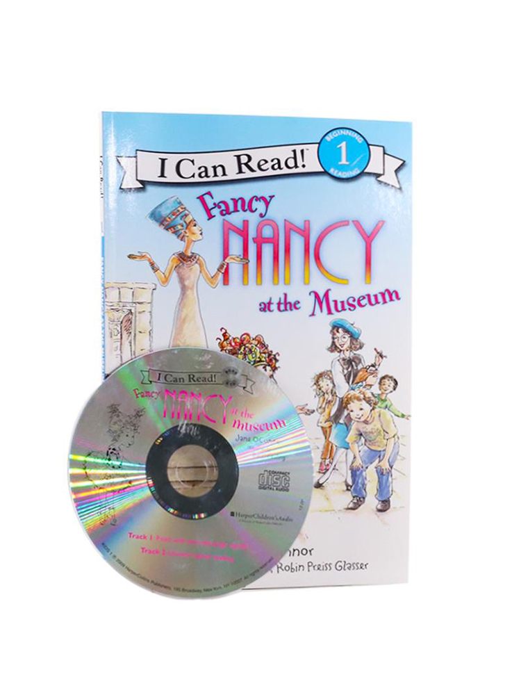 【附CD】神奇的南希在博物馆Fancy Nancy at the Museum英文原版绘本分级读物图画故事书I Can Read系列 ...