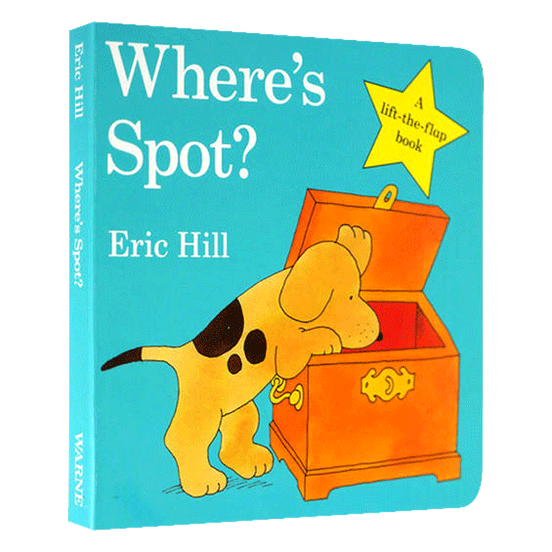 【送音频】spot小波系列英文原版 Where's Spot小玻在哪里低幼幼儿启蒙儿童纸板翻翻书 Eric Hill躲猫猫亲子互动早教游戏_虎窝淘