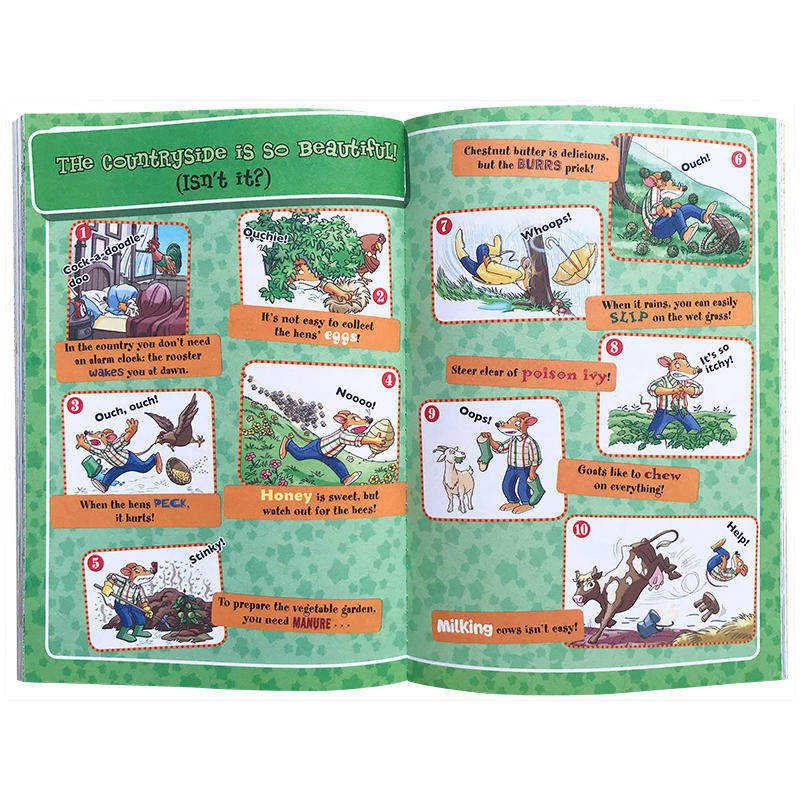 老鼠记者第69册英文原版 Geronimo Stilton#69 Hug a Tree, Geronimo儿童文学小说彩色插图章节桥梁书_虎窝淘