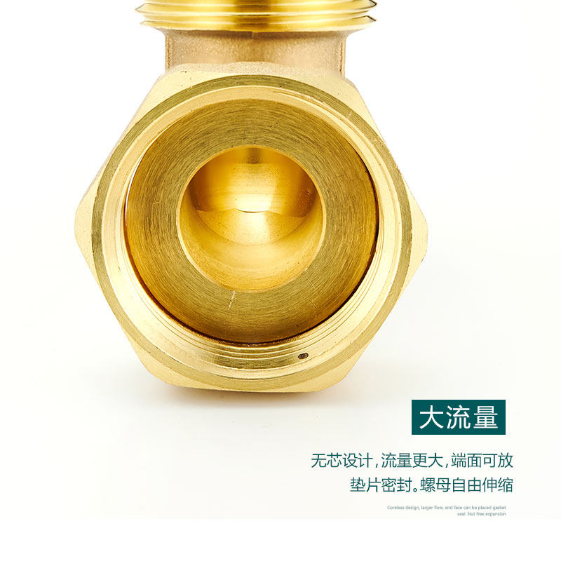 战一等径内外丝活接弯头黄铜单边活接弯头大流量4分6分1寸铜管件_虎窝淘