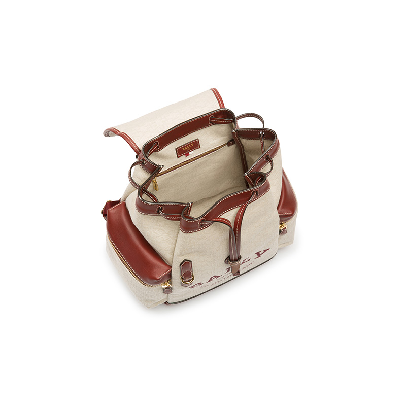 【自营】BALLY巴利CLIFORD W.LMN中号双肩包帆布背包男包女包牛皮_虎窝淘