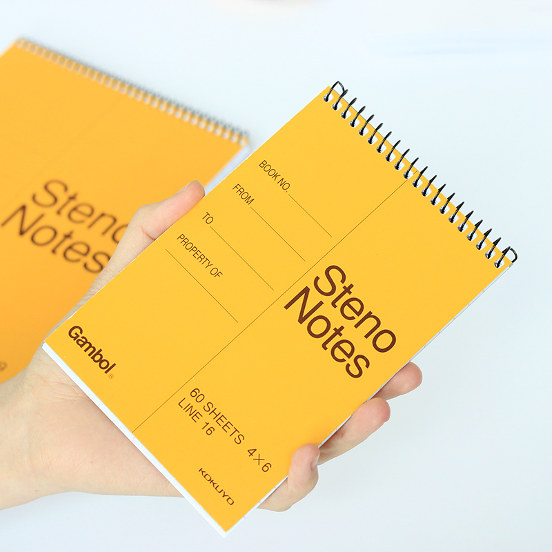 3本装日本KOKUYO国誉笔记本上翻线圈本steno notes口译速记本螺旋分栏本记事本a5/a6渡边学生单词记忆本S6090_虎窝淘