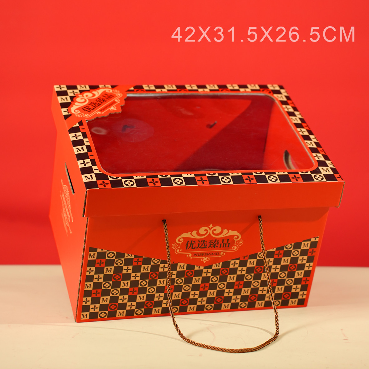 新年礼盒伴手礼大礼包天地盖开窗坚果春节龙年年货零食礼品盒包邮_虎窝淘