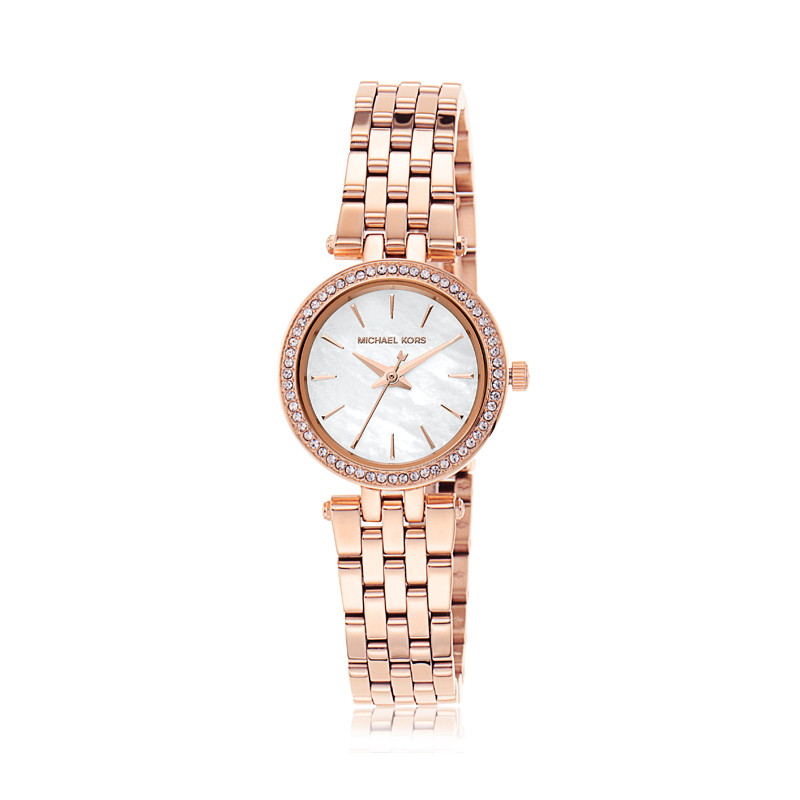 MICHAEL KORS贝母表盘小巧气质镶钻女士手表MK3832_虎窝淘