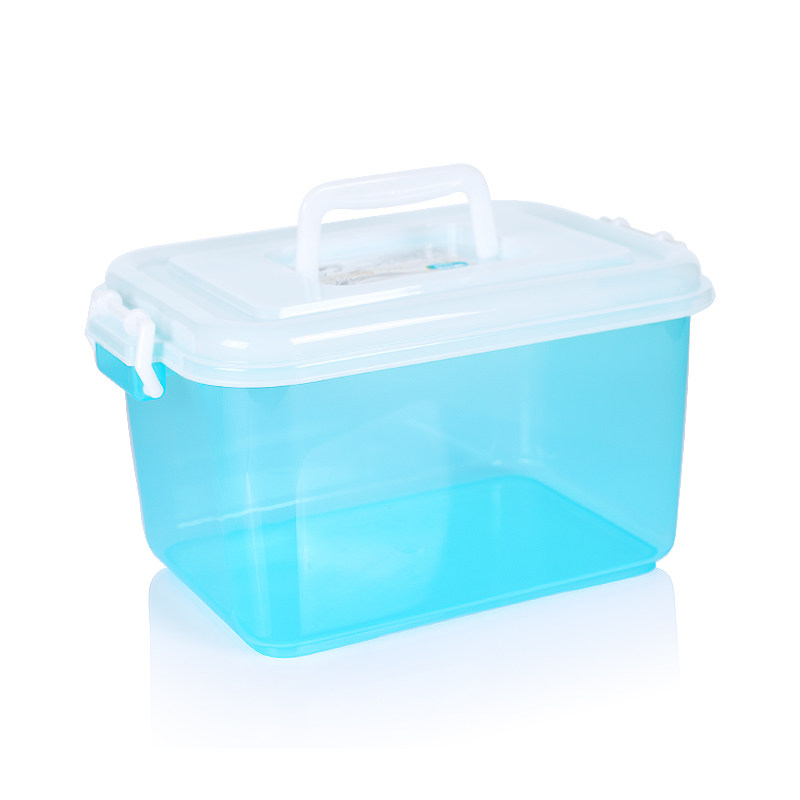 茶花塑料收纳箱加厚小收纳箱塑料储物箱收纳盒整理箱2个_虎窝淘