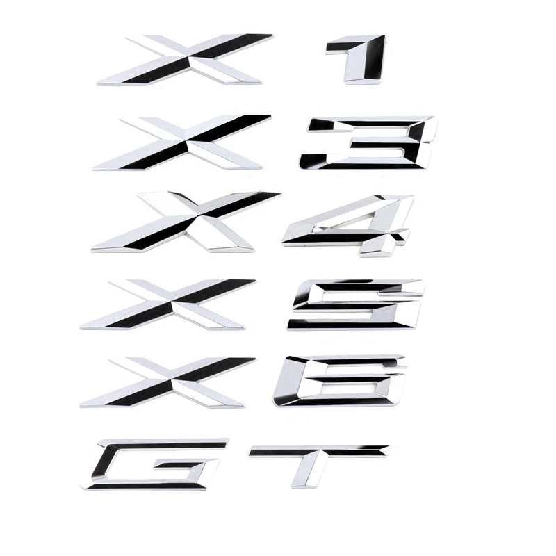 宝马车标志 X1 X3 X5 X6 GT字标 GT系X系车尾贴标 BMW后贴标原厂_虎窝淘