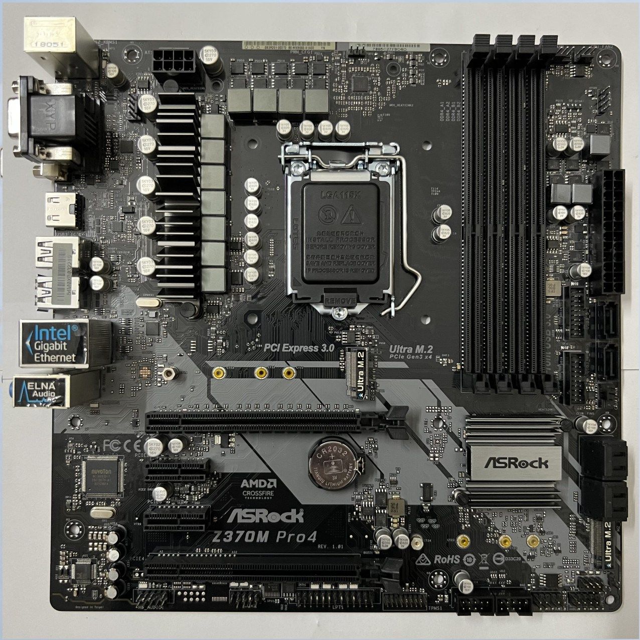 华擎 Z370M PRO4 Z370主板 Z370M-PLUS B360M支持8/9代CPU一年保_虎窝淘