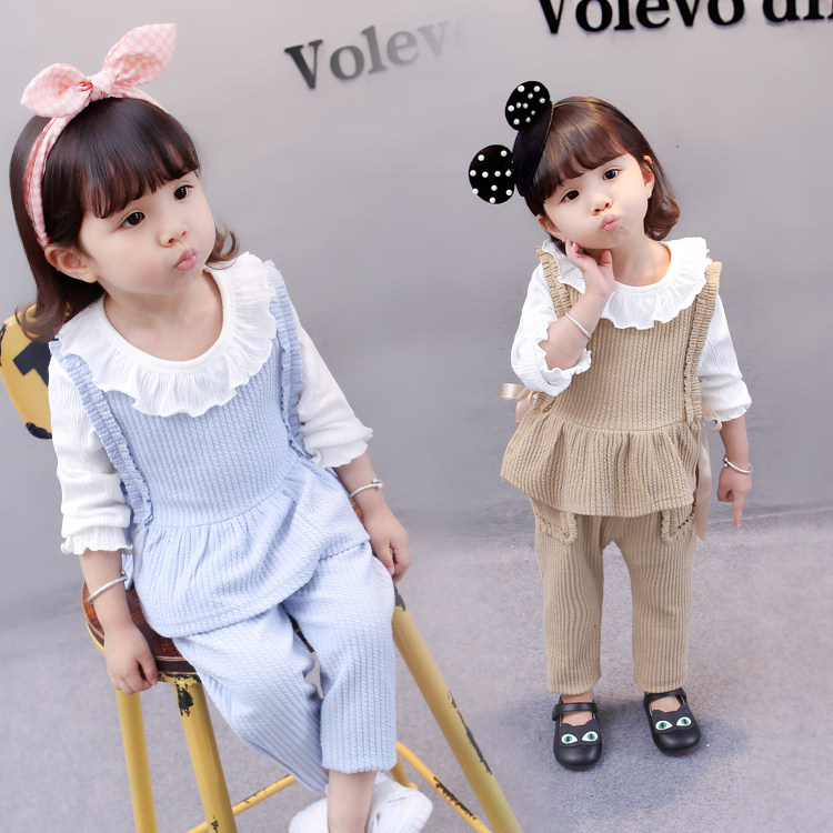 2024秋季新款3女童休闲韩版套装婴儿童装4长袖三件套春秋装1一2岁_虎窝淘