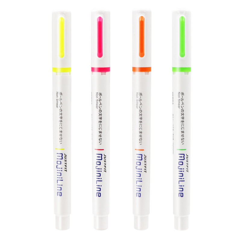 日本ZEBRA斑马荧光笔不墨迹荧光标记笔淡色系WKS22学生用字迹不洇染记号笔重点笔粗划重点柔和手帐笔_虎窝淘