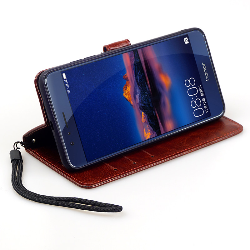 华为荣耀8青春版手机壳翻盖式honor8lite保护皮套5.2英寸全包外壳PRA-AL00防摔手机套荣誉八青春男士女款简约_虎窝淘