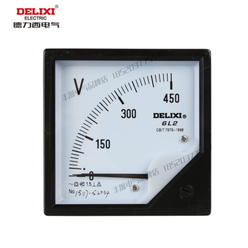 德力西电流表6L2-A电压表42L6-450V交流指针互感式99T1测量仪表器_虎窝淘
