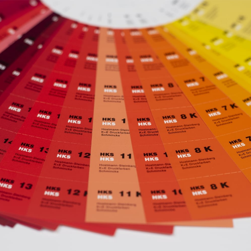 德国HKS色卡经典版本国际标准色卡印刷行业 工业设计色卡K版光面 N版哑面颜色 HKS-K/N_虎窝淘