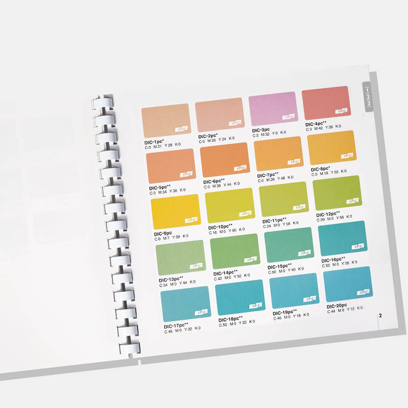 DIC色卡CMYK色彩指南工艺颜色说明图表第八版印刷包装国际标准色卡 Process Color Note四色配色色谱_虎窝淘