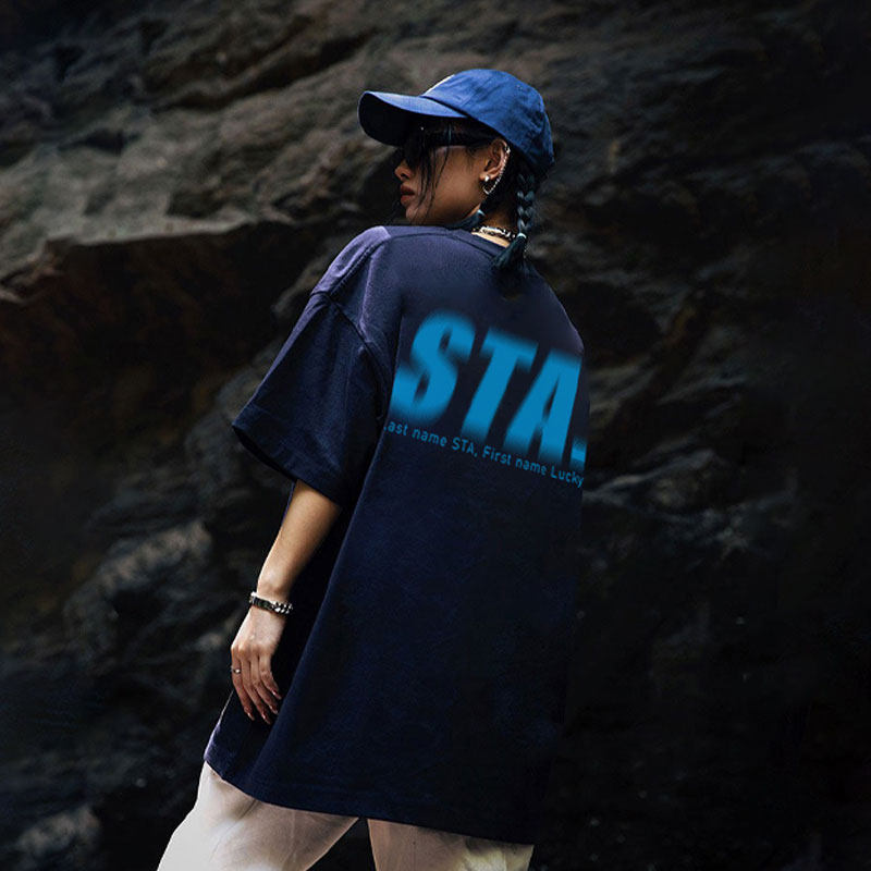 STA恤男上衣半袖宽松纯棉重磅夏季官方短袖T恤