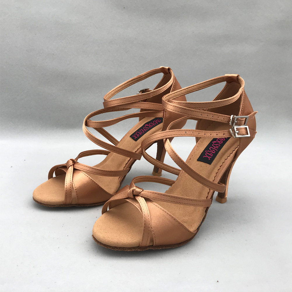 9cm High heel Elegant Latin Dance Shoes For women Salsa shoe_虎窝淘