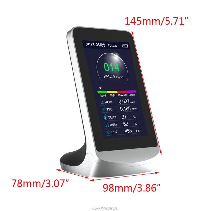Indoor Multi-Function Air Quality Monitor Formaldehyde TVOC_虎窝淘