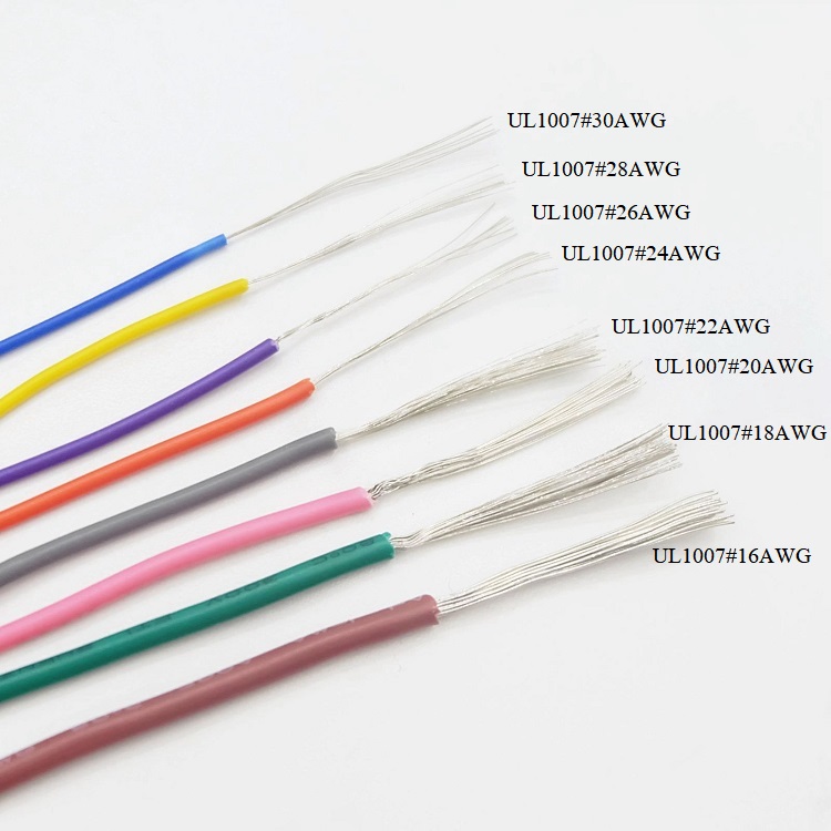 UL1007电子线30/28/26/24/22/20/18/16AAWG号PVC镀锡铜丝环保电线_虎窝淘