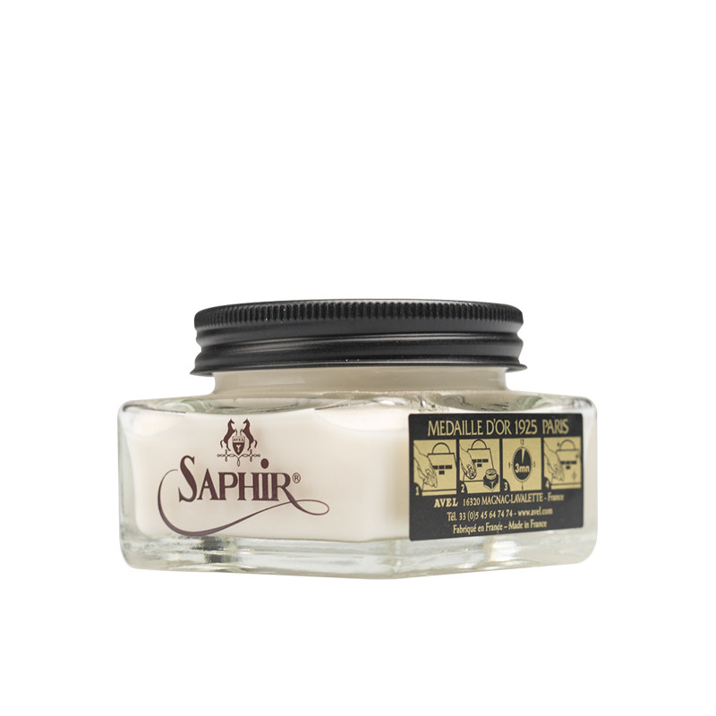 Saphir Renovateur法国莎菲雅黑金光面皮护理霜皮鞋滋养清洁鞋油_虎窝淘