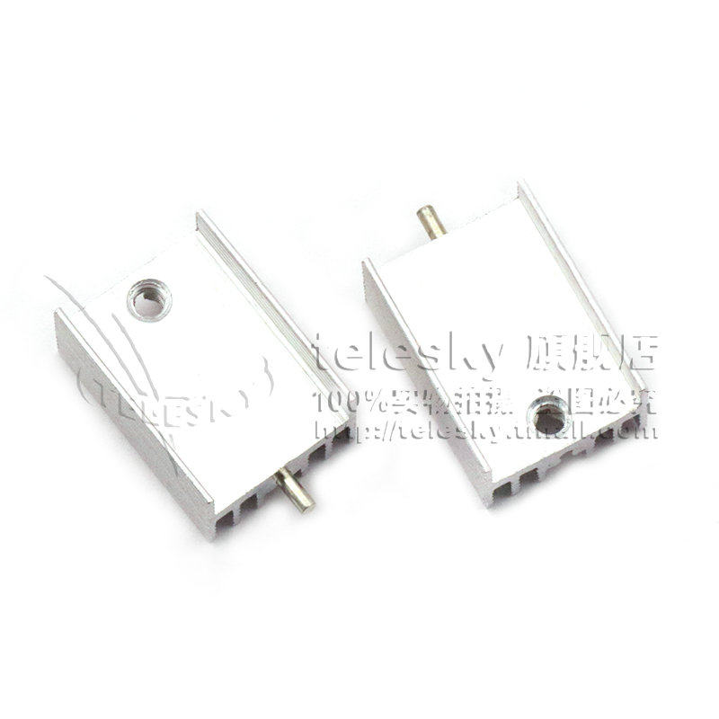 TELESKY 15*10*21带针三极管散热片铝合金TO-220(5个)_虎窝淘