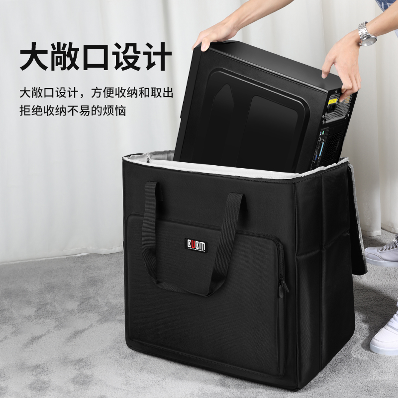 台式电脑双肩背包主机收纳包24 27 32寸显示器键盘手提收纳箱外设电竞机箱设备便携开学搬家全套游戏机运输袋_虎窝淘