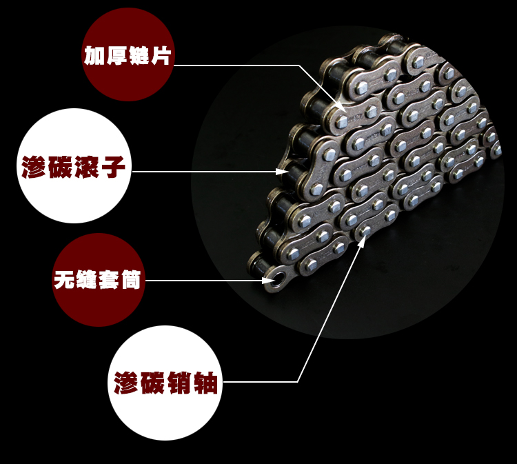 五羊本田彪影悍影WH150-3/3A链条链盘提速大小飞齿轮链轮配件套链_虎窝淘