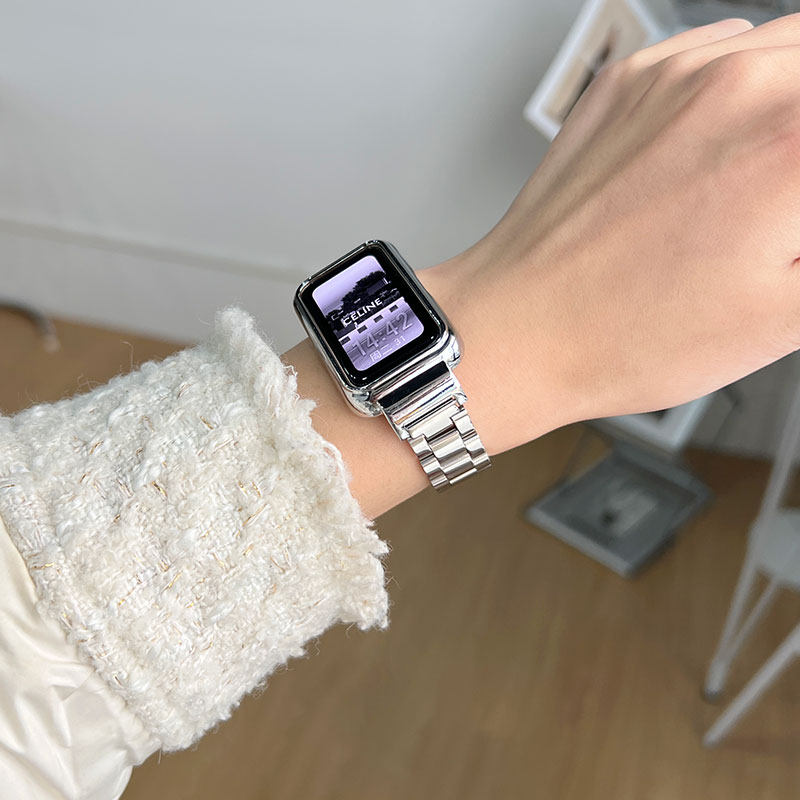 适用Keep手环B3腕带B4表带金属手链三珠智能手环表带运动手表3代手表带替换表带健身_虎窝淘