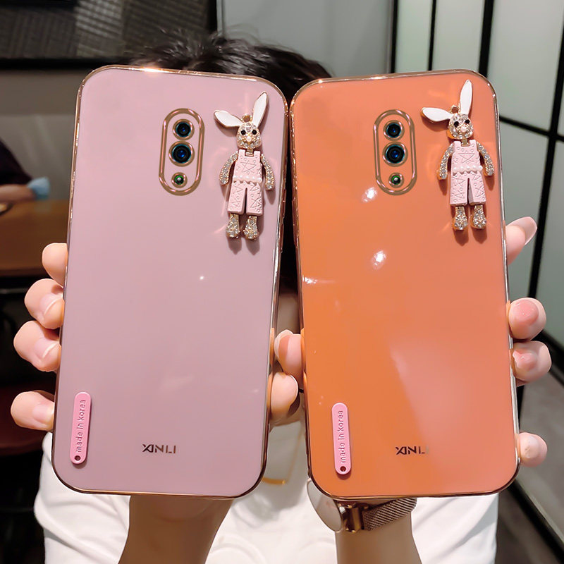 OPPOReno手机壳PCAM00电镀壳opop全包镜头防摔rone男女情侣闺蜜reon硅胶软壳保护套0p0p创意个性opoop水晶兔_虎窝淘